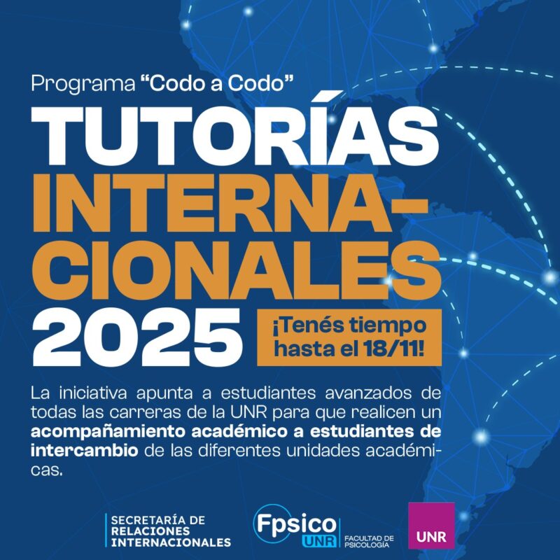 Tutorías Internacionales 2025 en el marco del programa “Codo a Codo ...